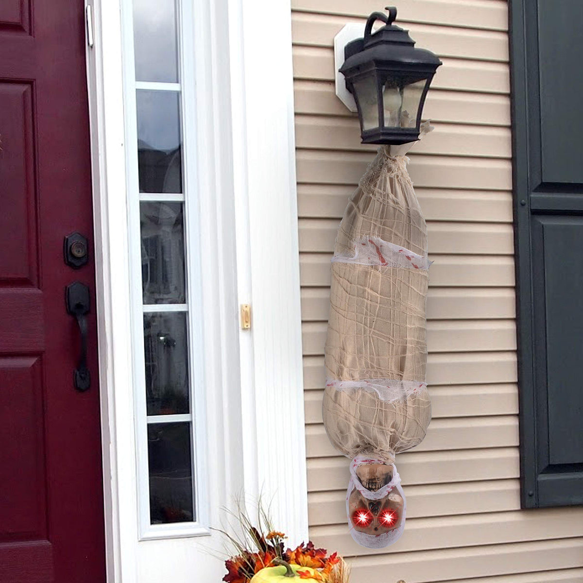 JOYIN 35 Halloween Animated Hanging Cocoon Corpse Decoration, Dead Bod ...