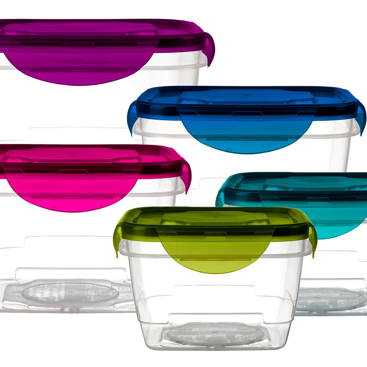 Imperial Home 10 Pc Food Storage Set, Plastic Containers For Food, Air ...