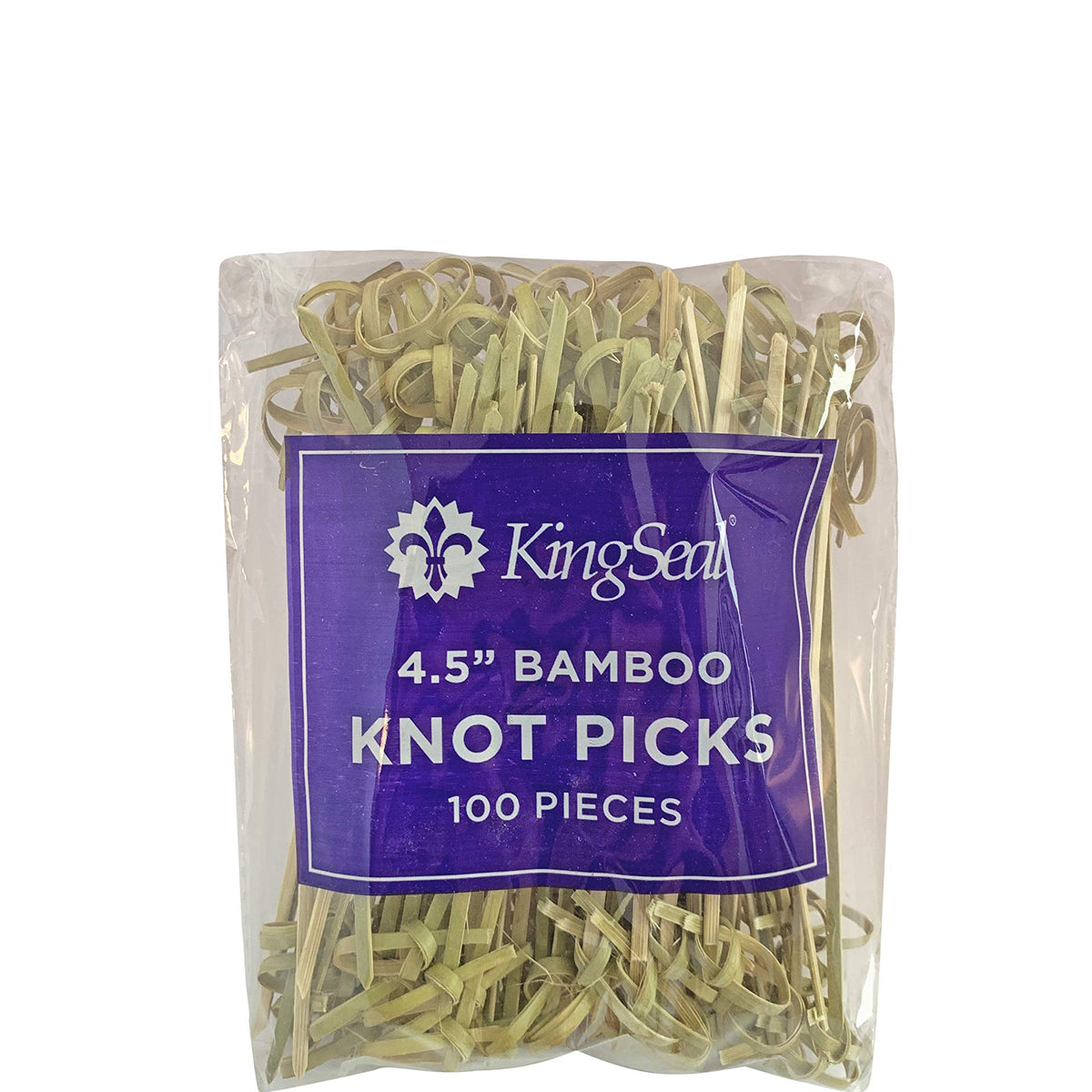 Kingseal Bamboo Wood Flower Knot Picks, Skewers, 4.5 Inches, Perfect F ...