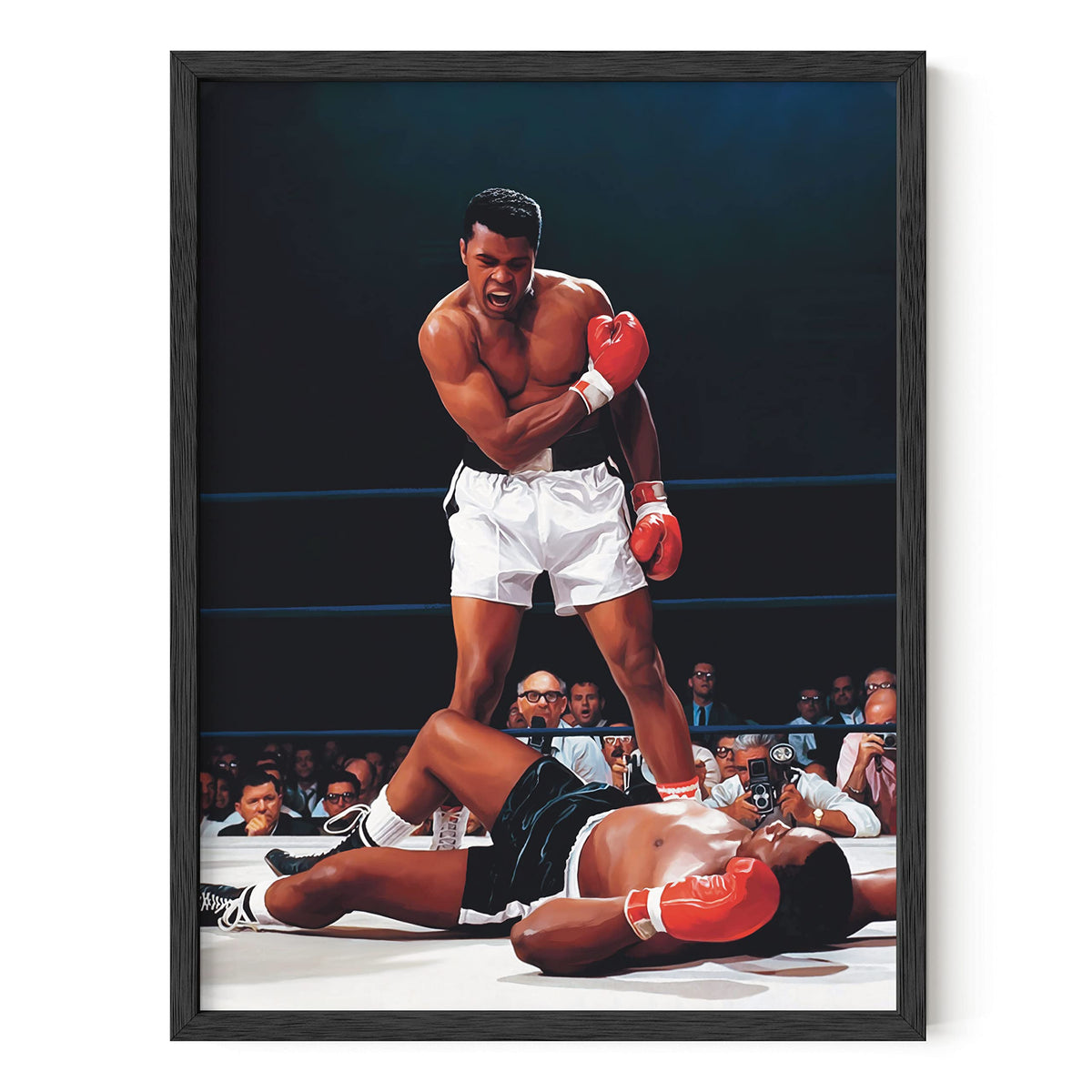 Haus And Hues Muhammad Ali Poster - Muhammad Ali Wall Art In Ring Boxi ...