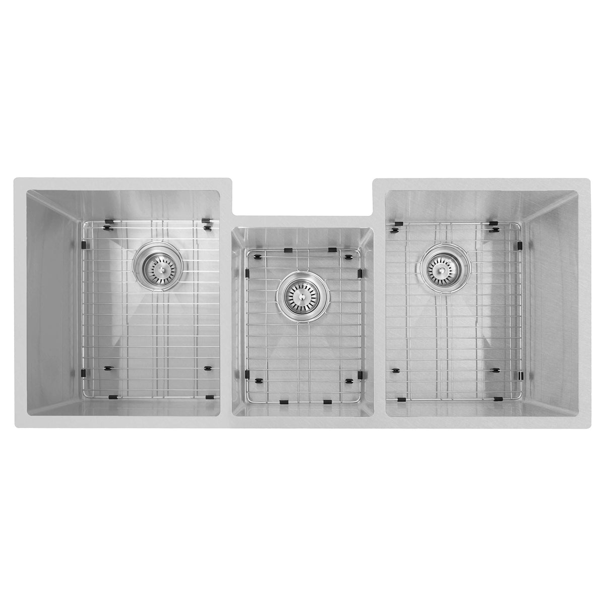 ZLINE 45'' Breckenridge Undermount Triple Bowl Fingerprint Resistant S ...