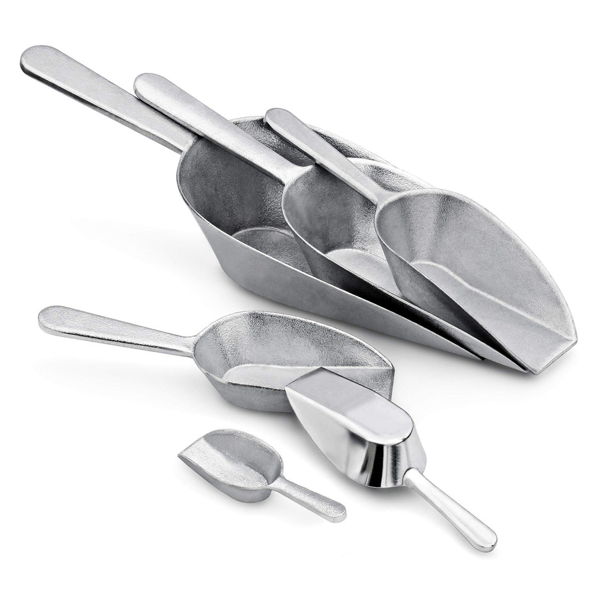 New Star Foodservice 34646 One-Piece Cast Aluminum Flat Bottom Bar Ice ...