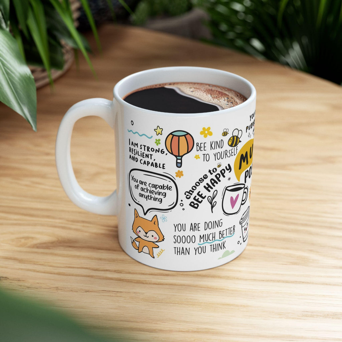 Visibee Mug Of Positivity Motivational Coffee Mug 330Ml, Positivity Gi ...