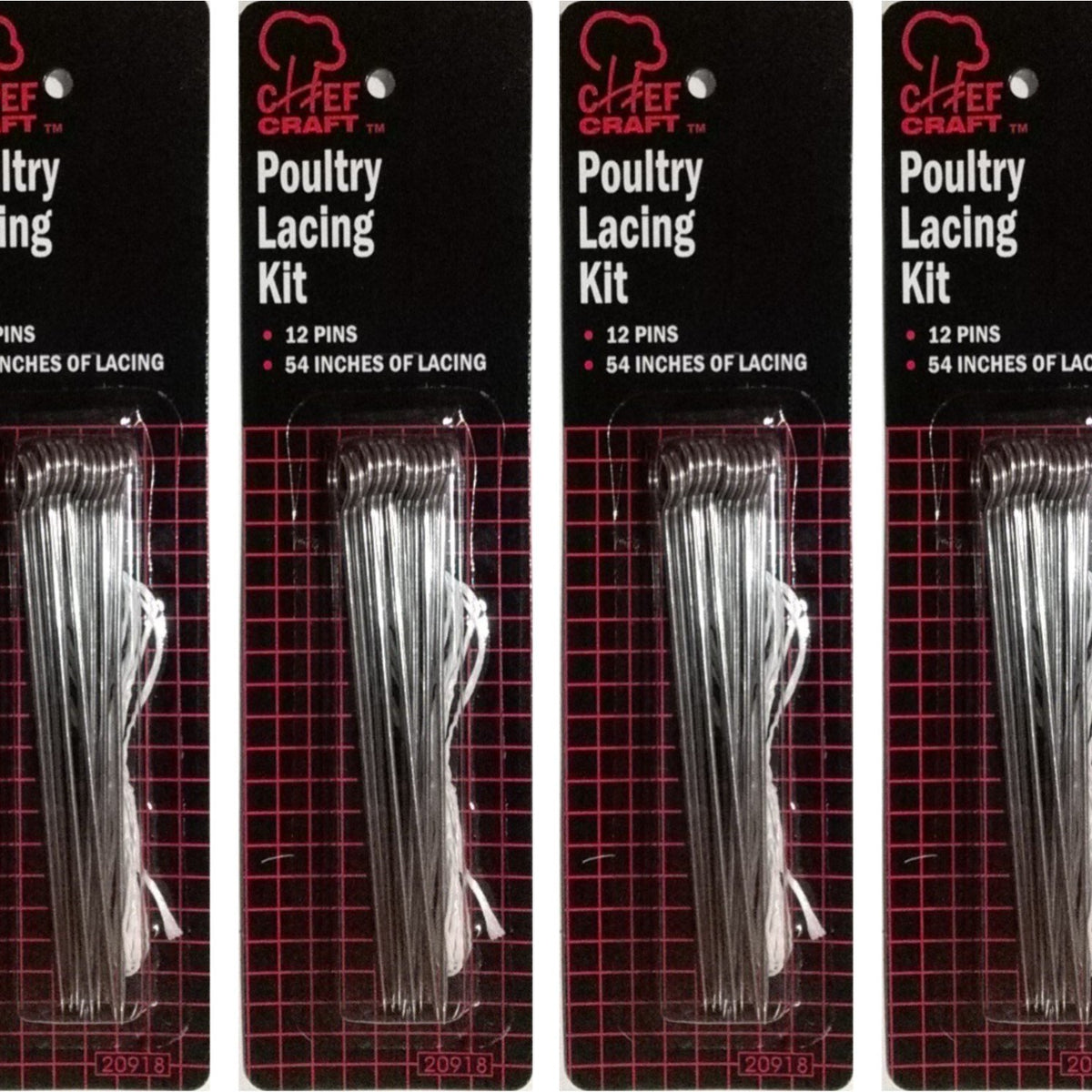 Chef Craft Poultry Lacing Kit | 12-Pins Plus 54-Inches Of Lacing Per P ...
