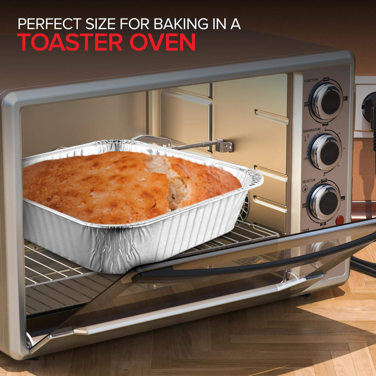 8X8 Foil Pans (50 Pack) 8 Inch Square Aluminum Pans - Foil Pans - Disp ...