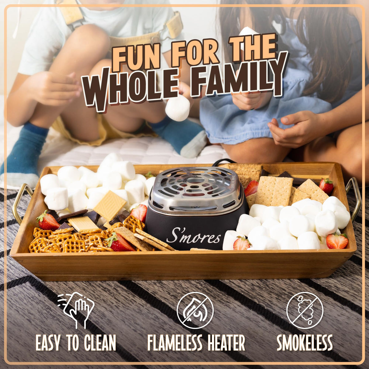 Nostalgia Tabletop Indoor Electric S'Mores Maker - Smores Kit With Mar ...