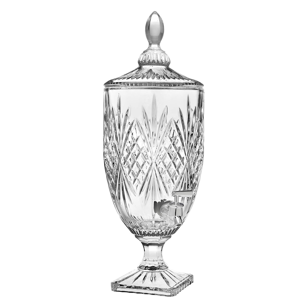 Godinger Iced Beverage Dispenser, Dublin Crystal Collection - 1 Gallon ...