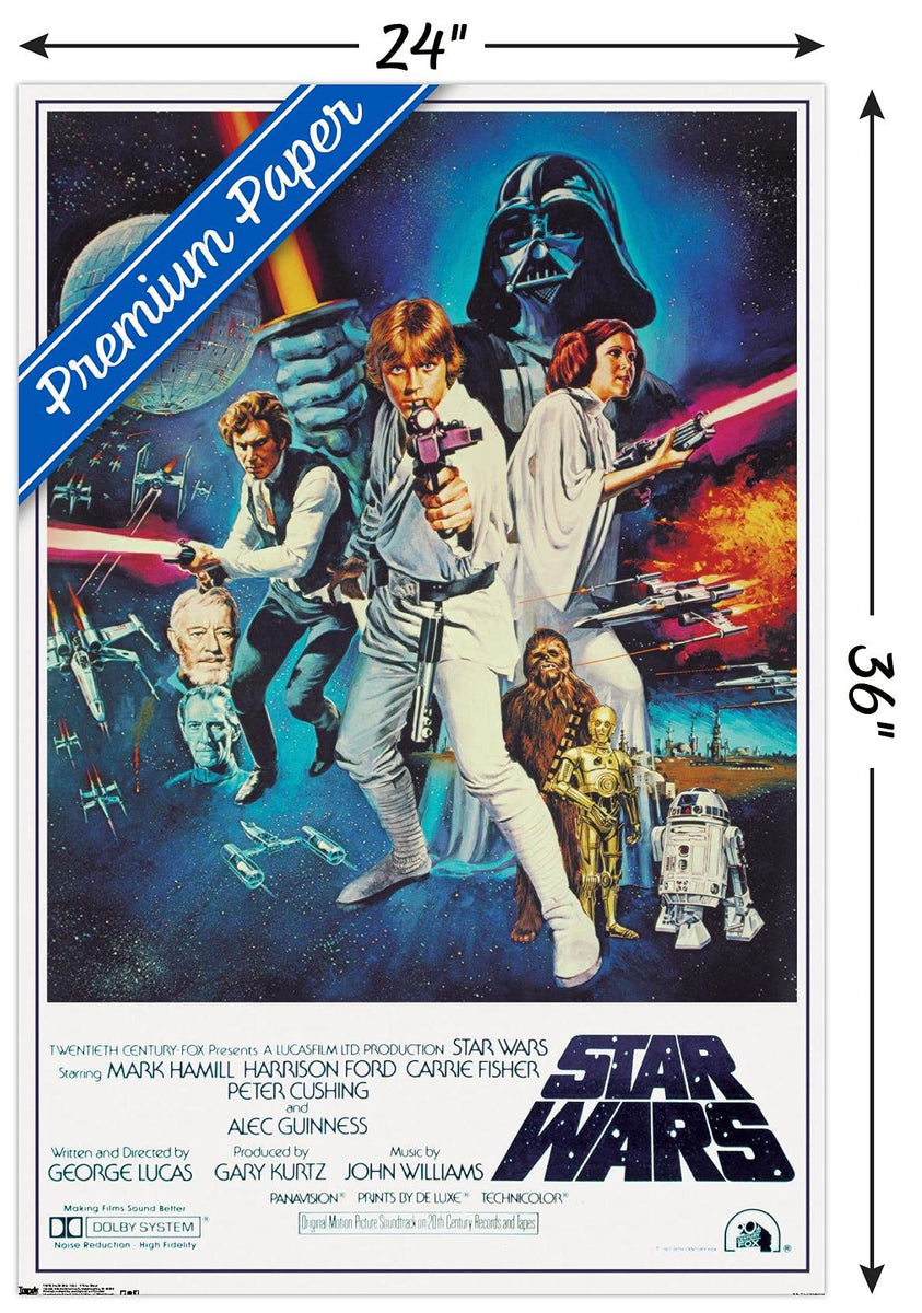 Trends International 24X36 Star Wars-V One Sheet Premium Wall Poster ...