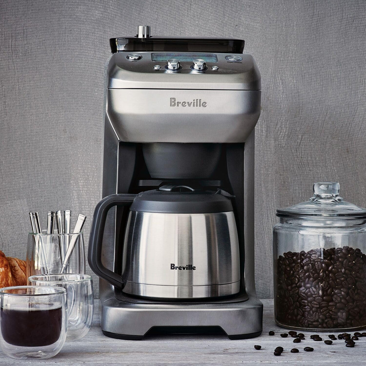 Breville Grind Control Coffee Machine Bdc650Bss, Brushed Stainless Ste ...