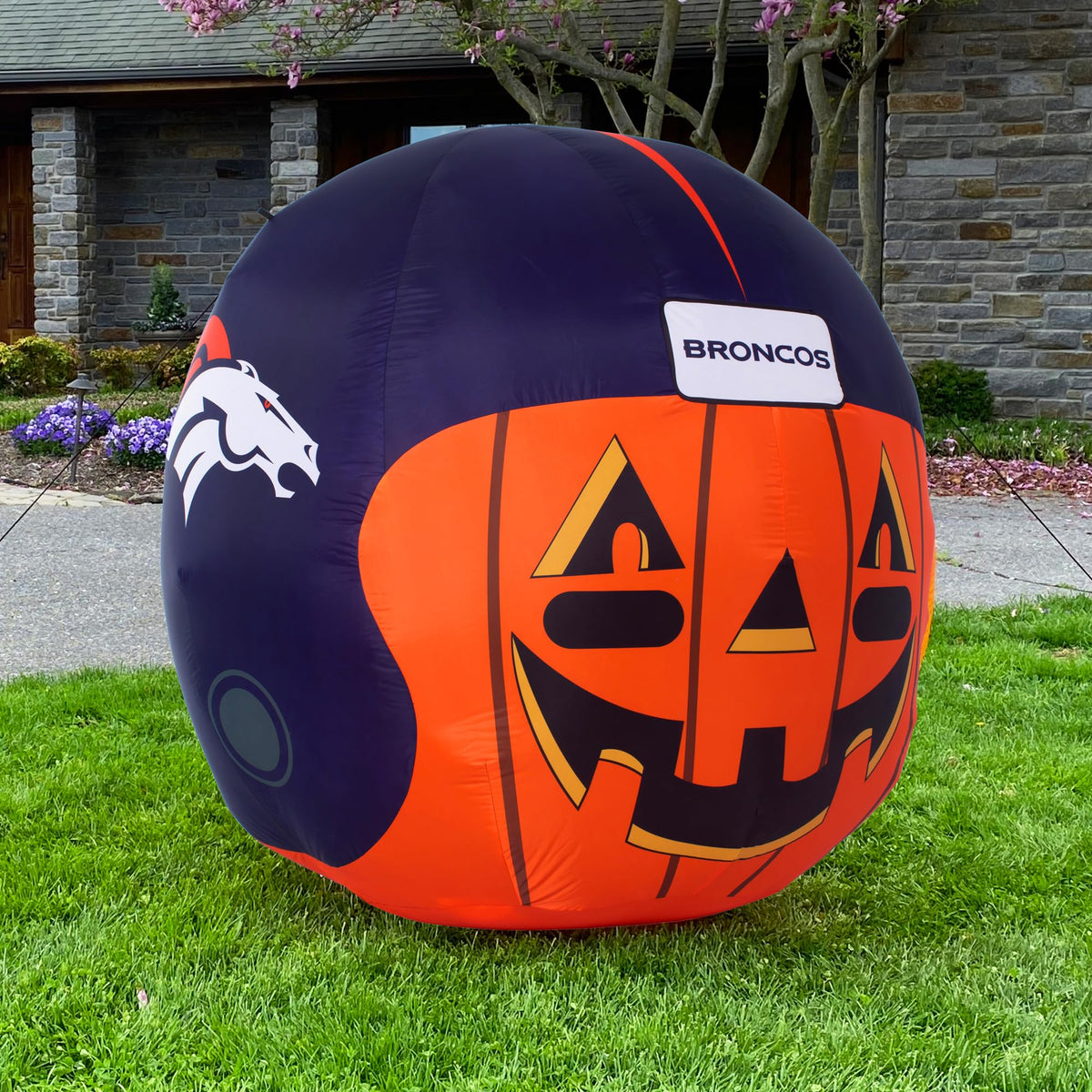 Sporticulture NFL Denver Broncos 4ft Inflatable Jack-O-Helmet with LED ...