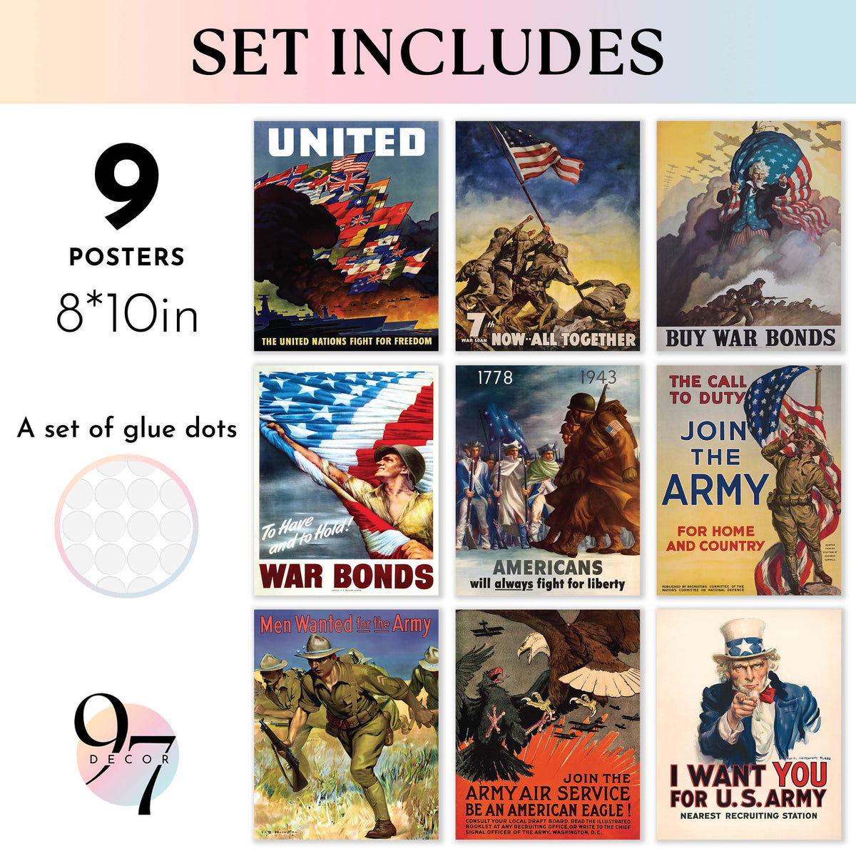 97 Decor Vintage Ww2 Poster - Us History Posters For Classroom Decorat ...