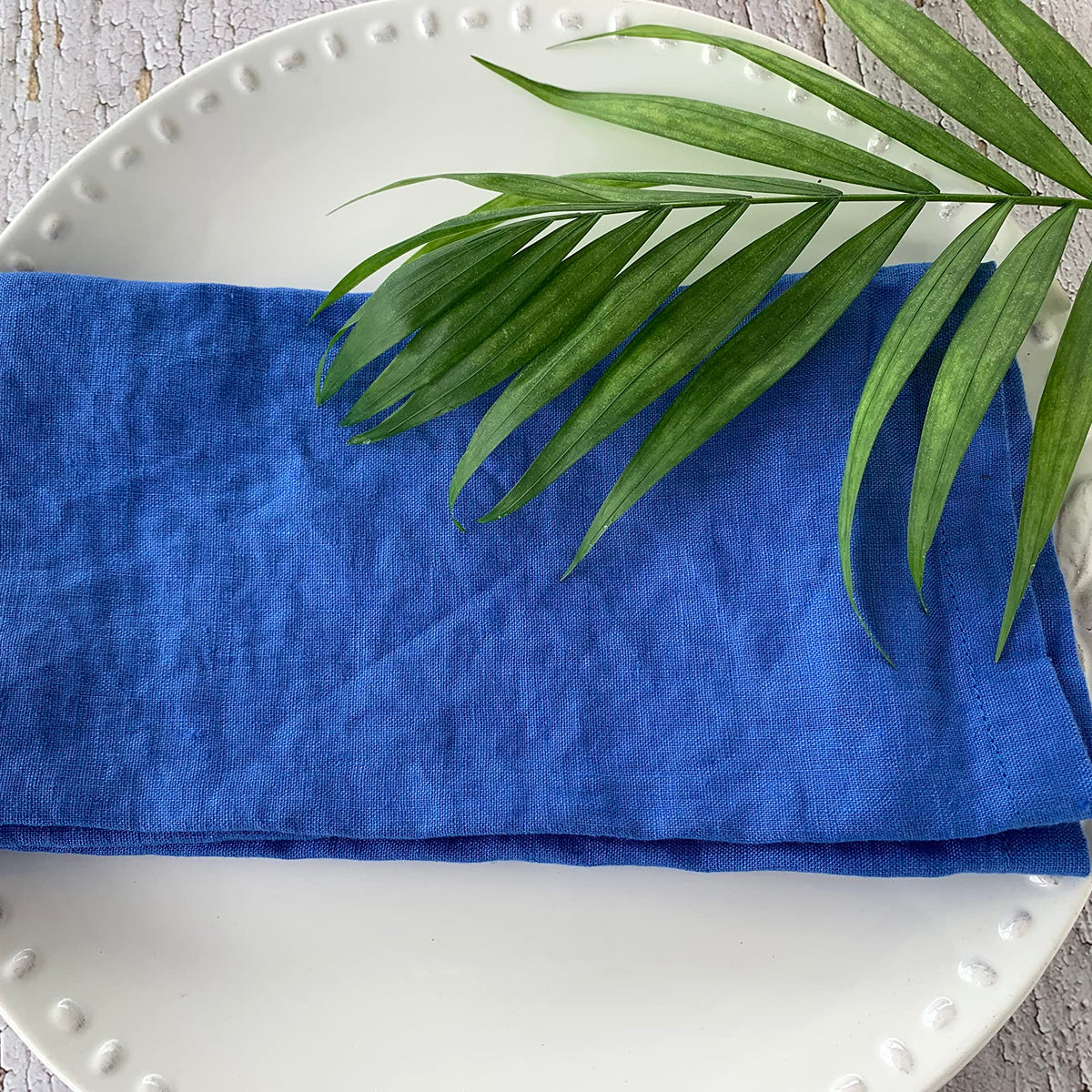 Linen Napkins -100% French Flax - Stonewashed Pure Linen Cloth Napkins ...