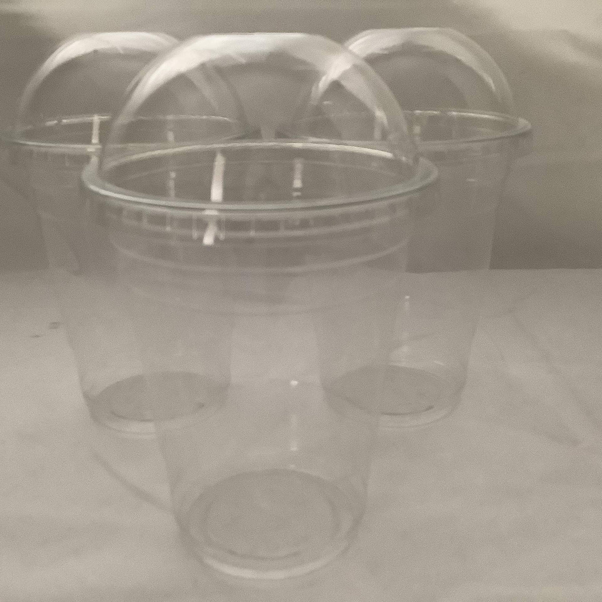 Royal [100 Sets - 12 Oz.] Clear Plastic Cups With Dome Lid With Hole ...
