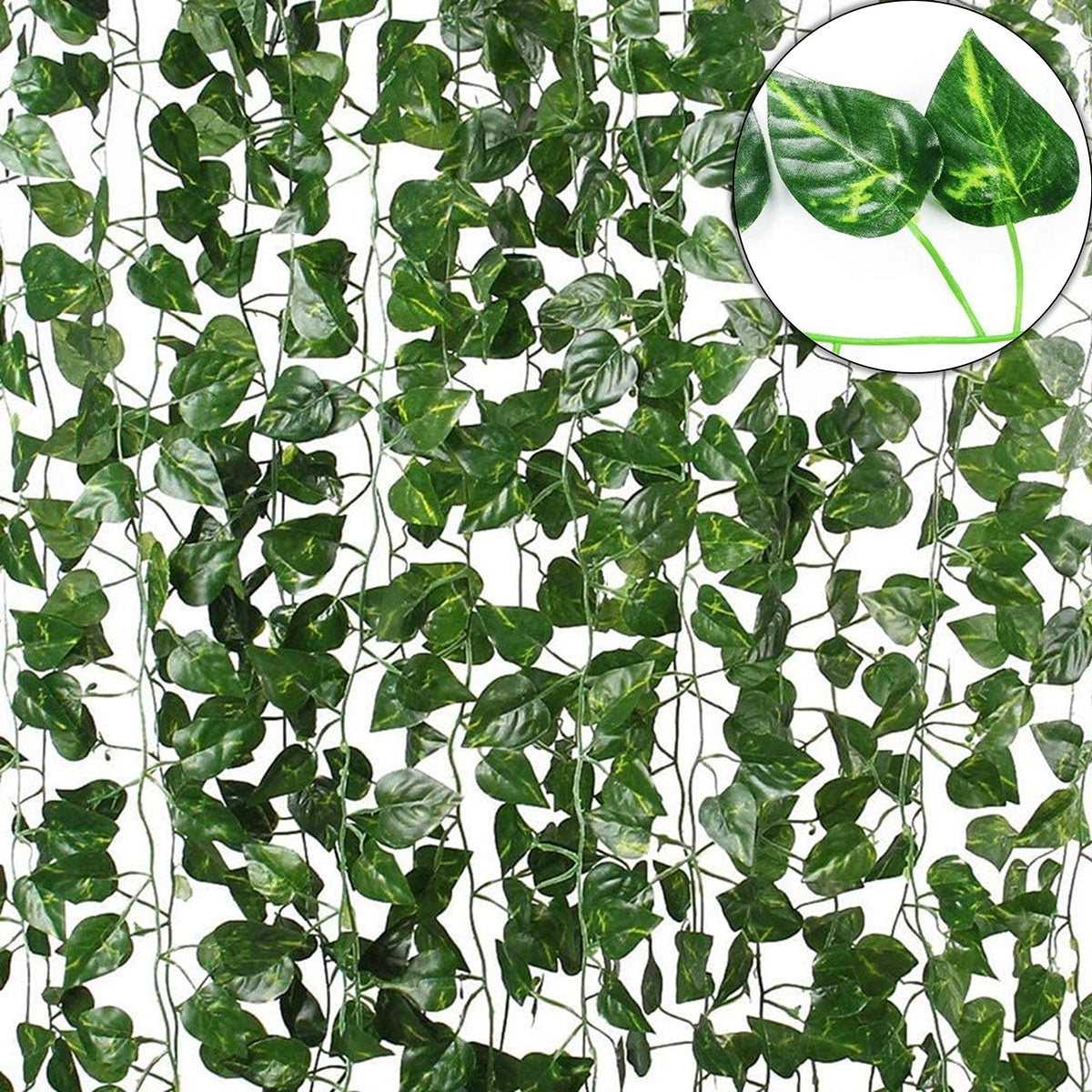 Tdas Artificial Ivy Garlands Leaves Greenery Hanging Vine Creeper Plan ...