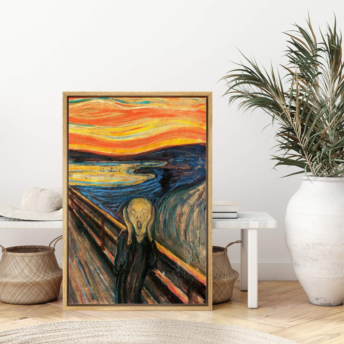 NWT Framed Canvas Print Wall Art Edvard Munch's The Scream Decorative ...