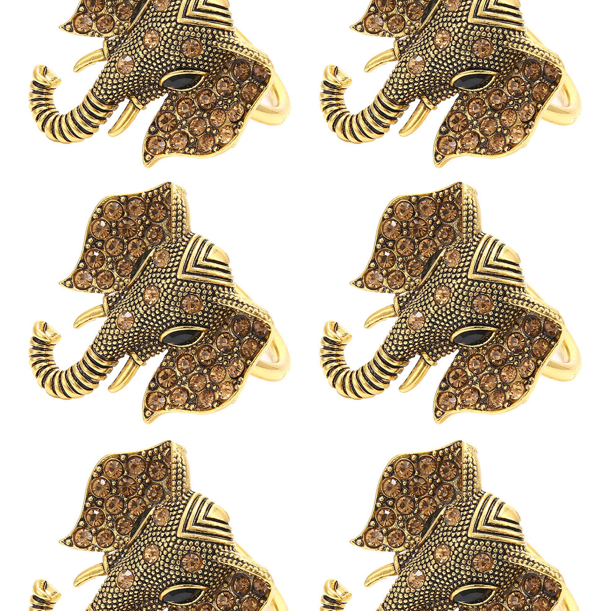 High-End Elephant Napkin Rings, Animal Napkin Rings Decorate Your Tabl ...