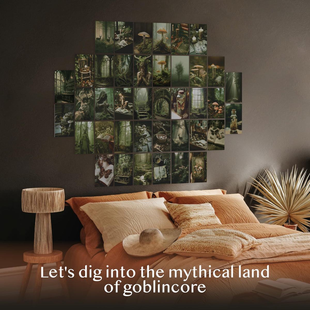 97 Decor Goblincore Room Decor - 40 Pcs Cottage Core Wall Decor, Fairy ...