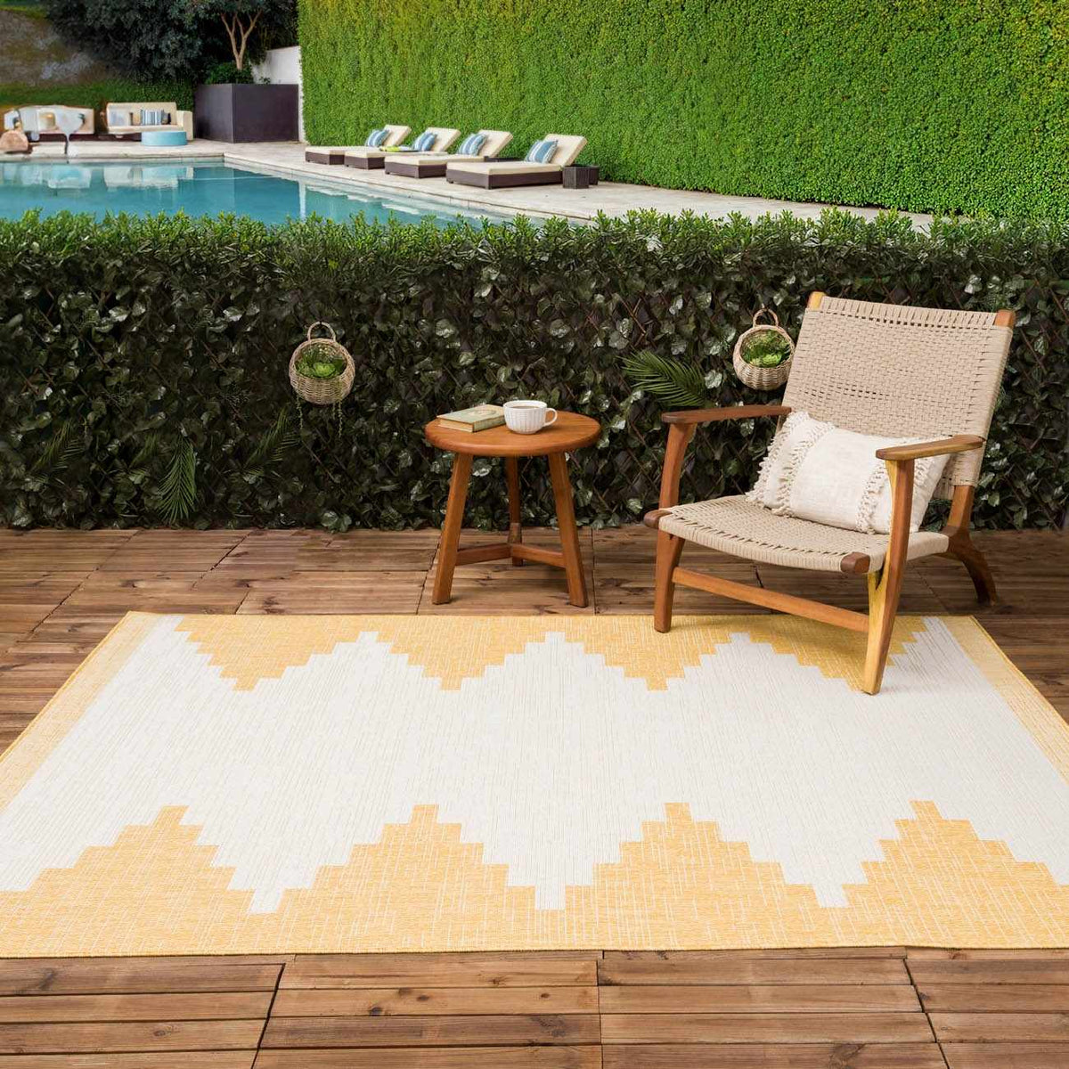 Djugun Yellow Outdoor Rug – Homenkitchenshop