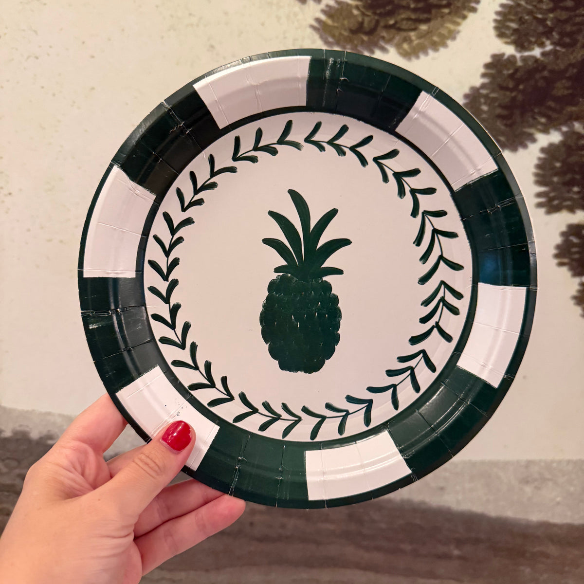 Forest and Green Josephine Pineapple Dessert Paper Plate - 8 pack ...