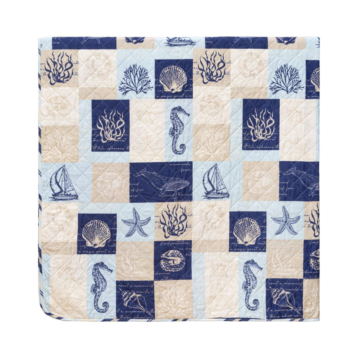 Seaside Patchwork Coastal Quilt Set - Caspian Collection – Homenkitchenshop