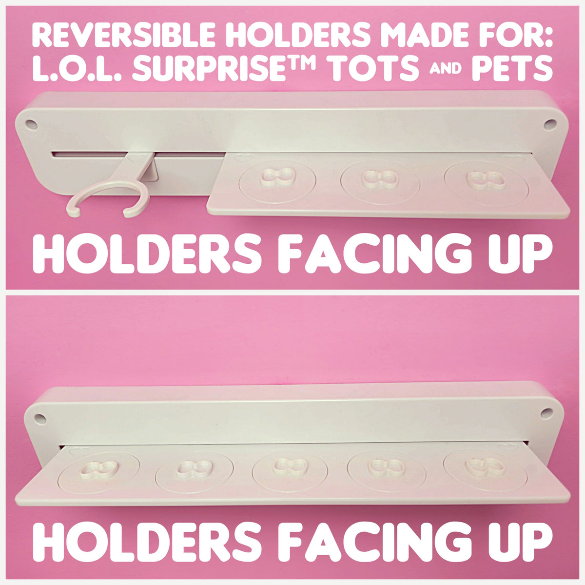3 Customizable Display Shelves (ABS Plastic) Sample Unit – Homenkitchenshop
